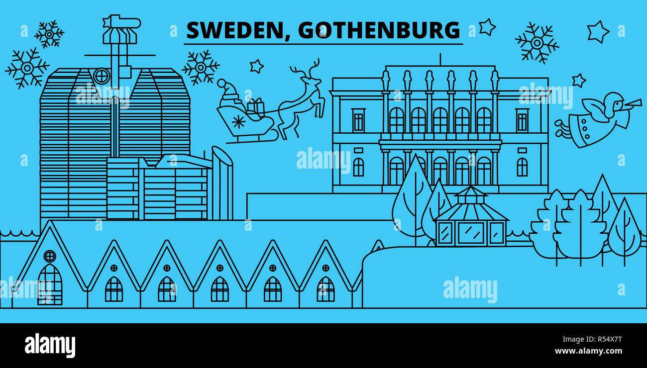 Gothenburg skyline illustration hi-res stock photography and images - Alamy