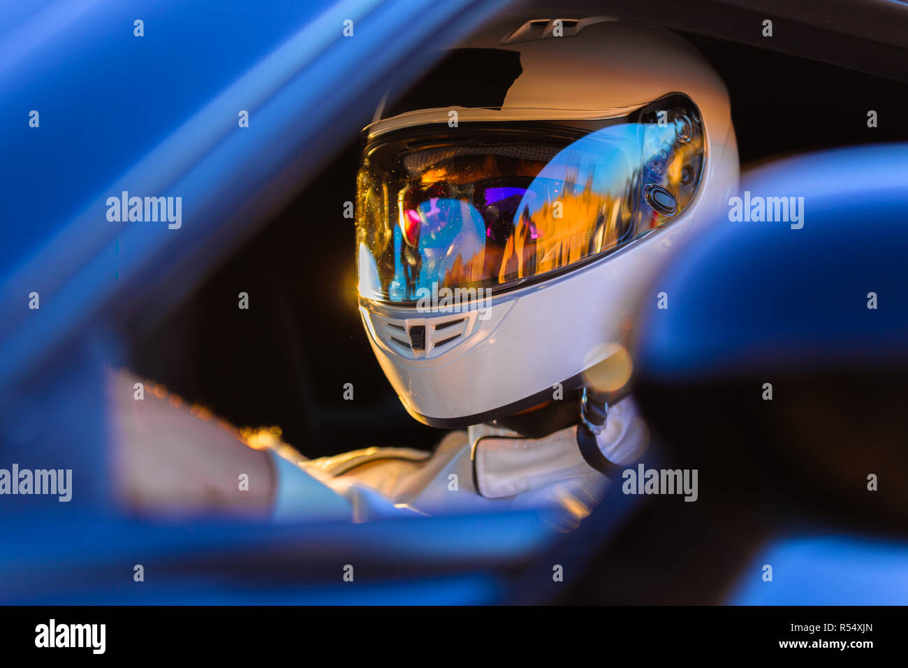 Race car driver helmet hi-res stock photography and images - Alamy
