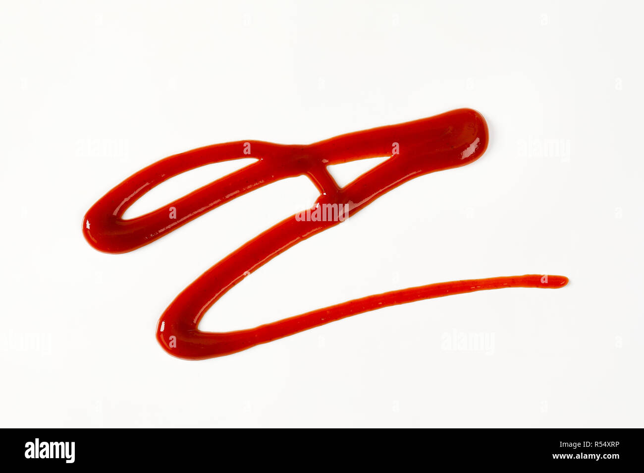 Ketchup plate red sauce splatter hi-res stock photography and images ...