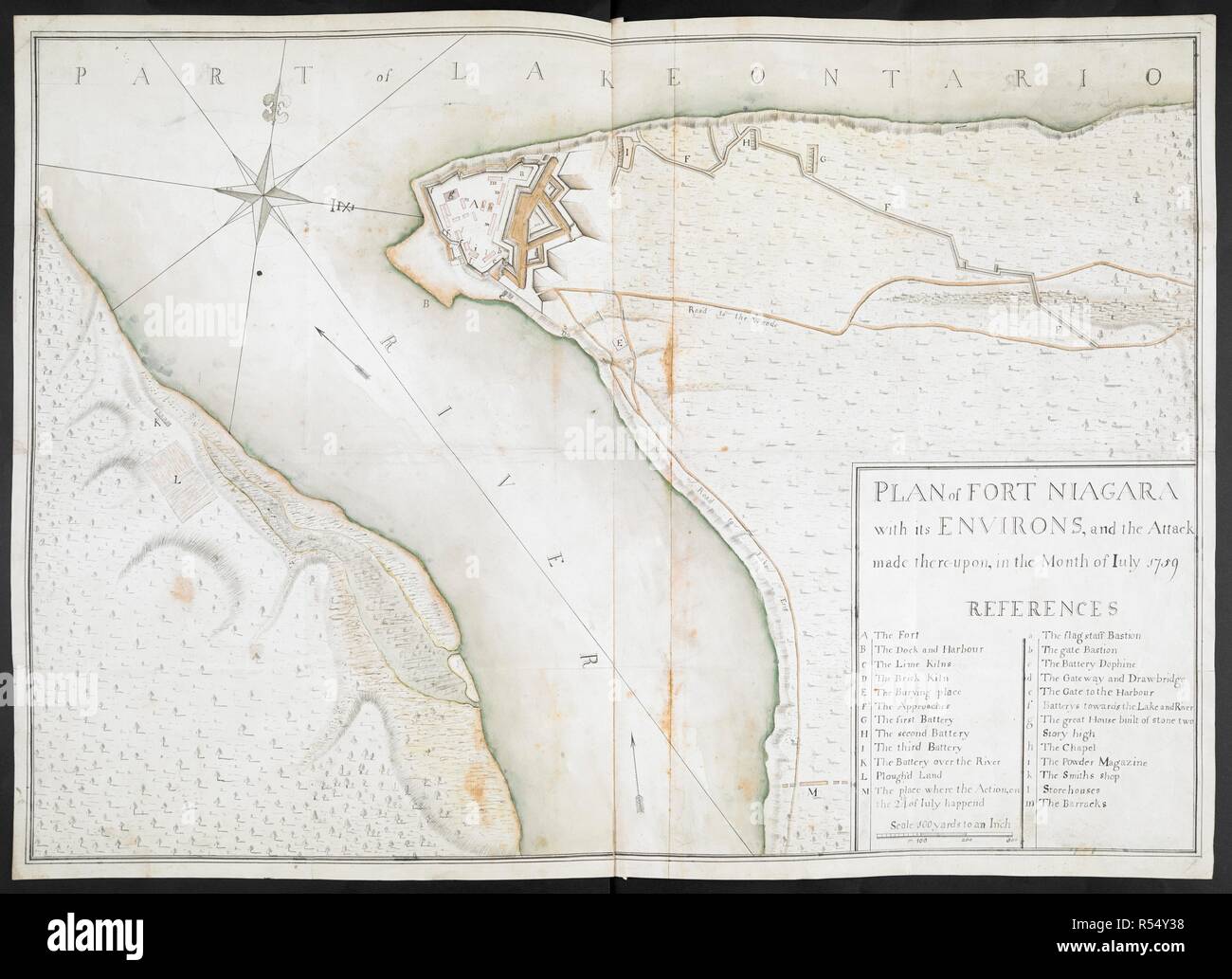 Niagara: Plan of the fort and the attack made thereupon: 1759. PLANS of ...