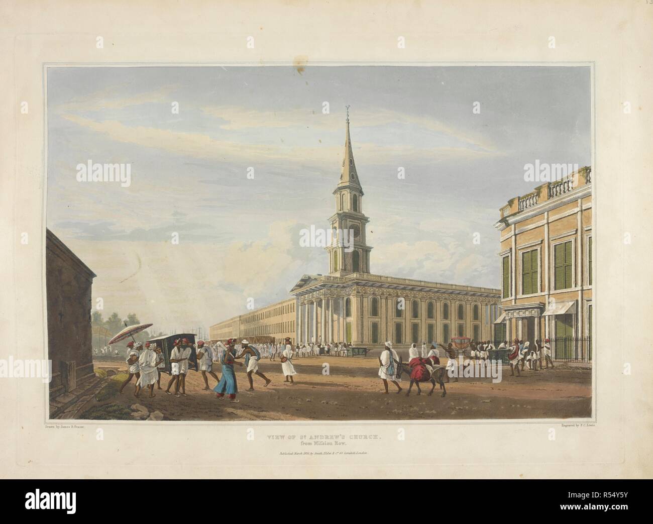 View of St Andrew's church, from Mission Row. The view represented here ...