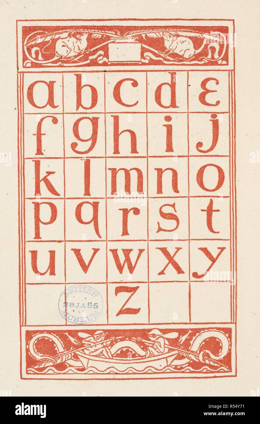 An alphabet table for 'The golden primer'. The Golden Primer. [In verse ...