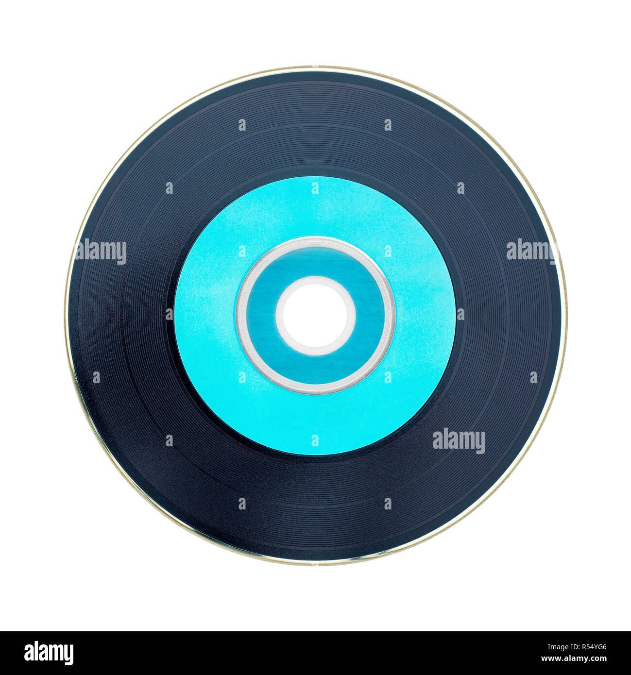 Black and pastel green cd isolated on white background Stock Photo - Alamy