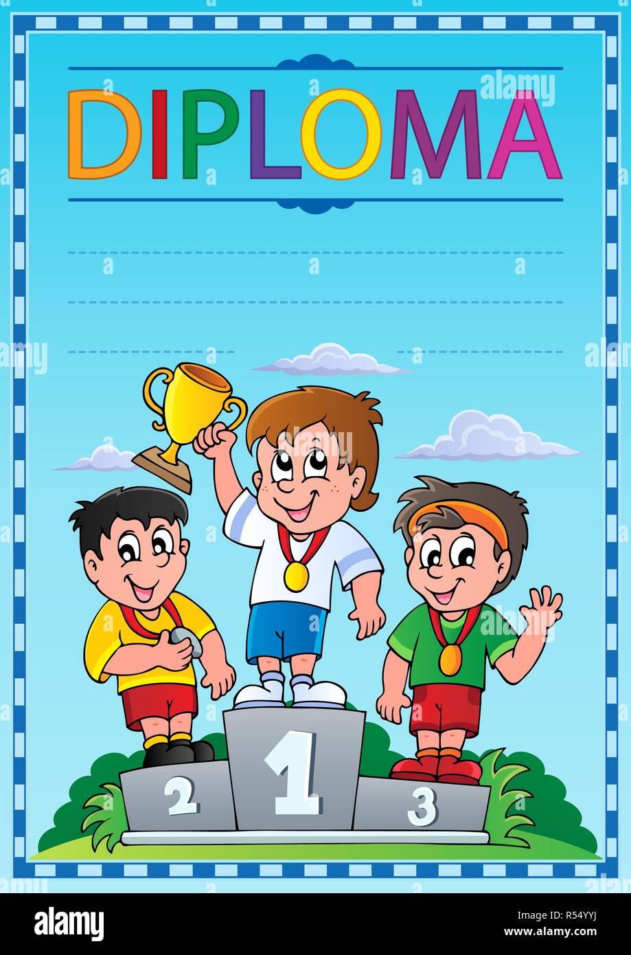 Diploma Topic Image 3 Stock Photo Alamy