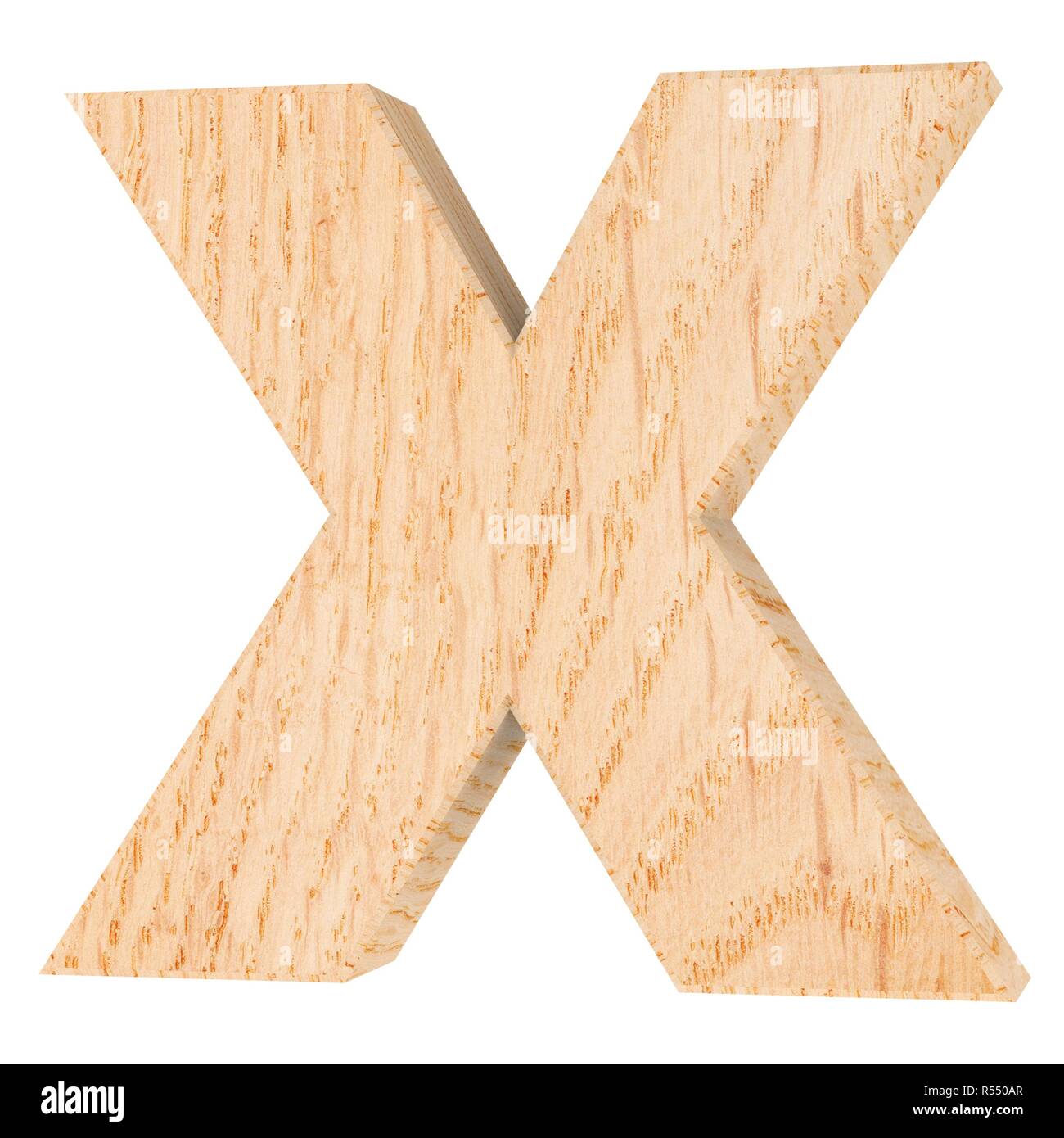 3D decorative wooden Alphabet, capital letter X Stock Photo - Alamy