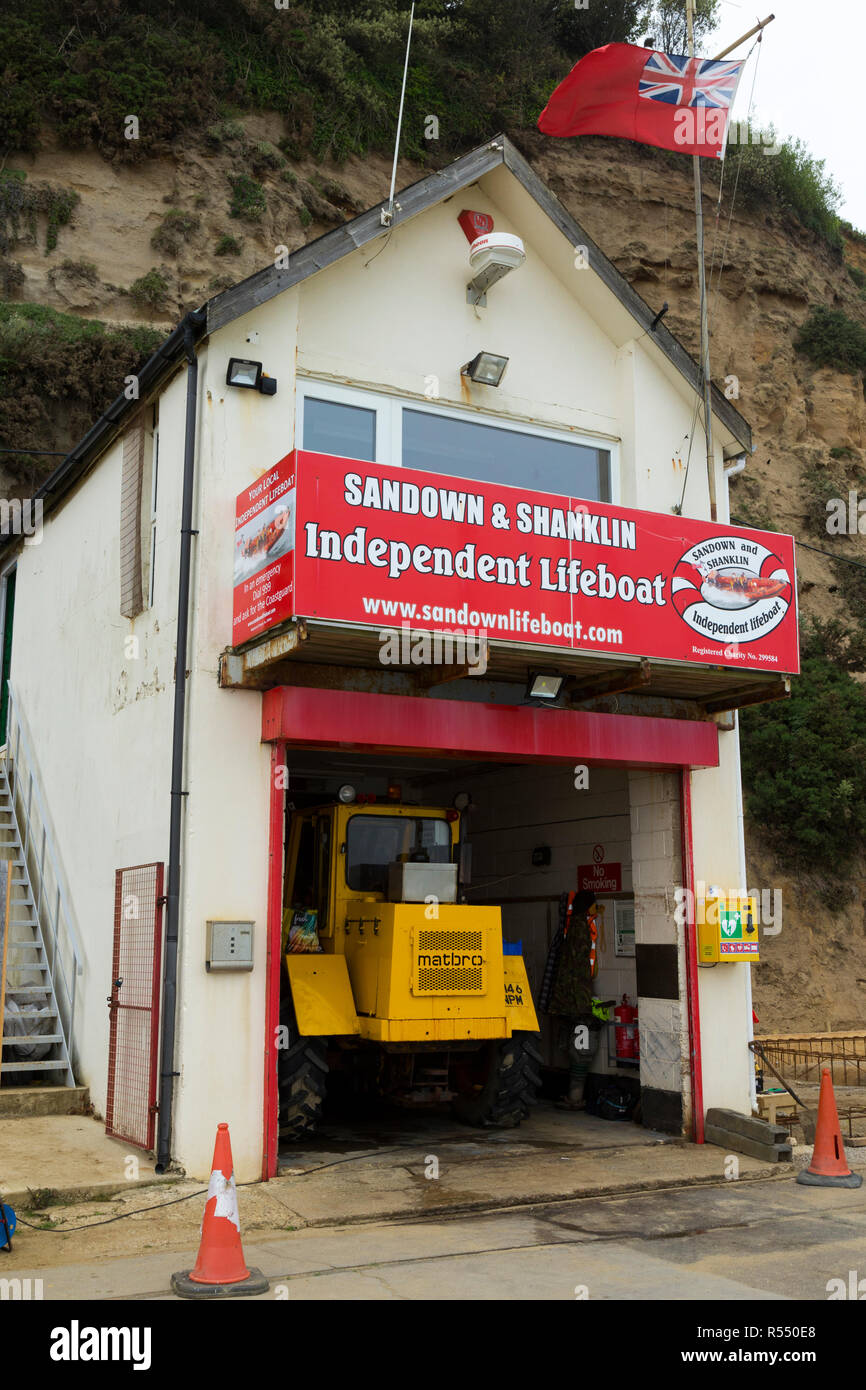 Sandown and Shanklin Independent lifeboat station at Sandown on the ...