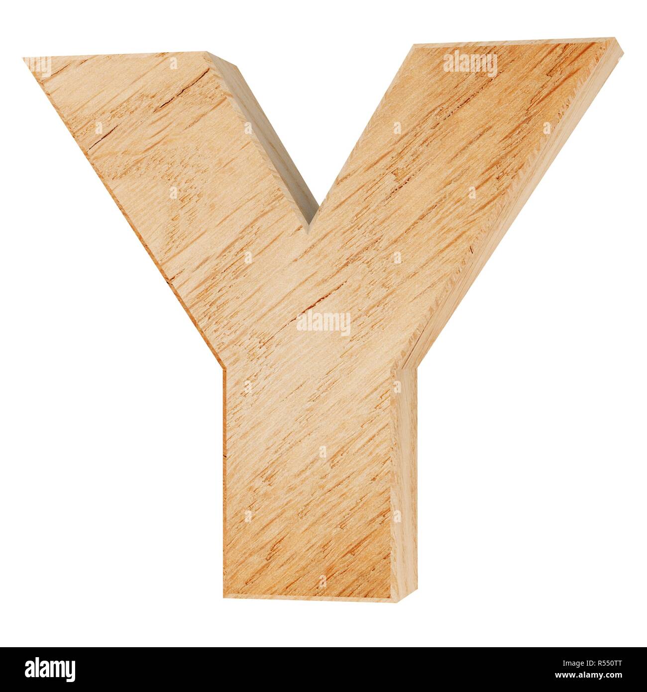 3D decorative wooden Alphabet, capital letter Y Stock Photo - Alamy