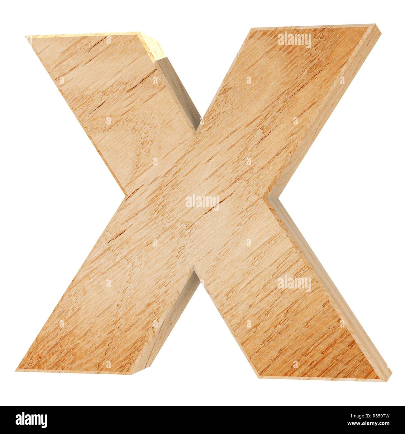 3D decorative wooden Alphabet, capital letter X Stock Photo - Alamy