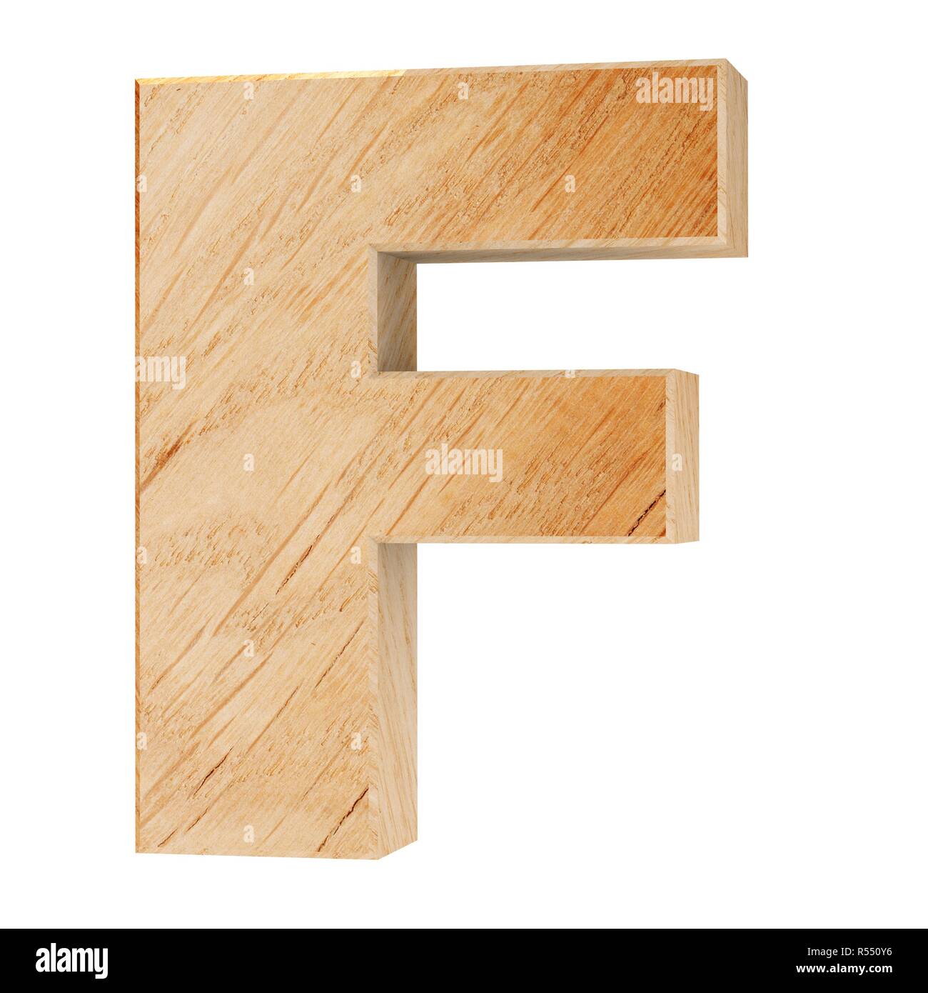 3D decorative wooden Alphabet, capital letter F Stock Photo - Alamy