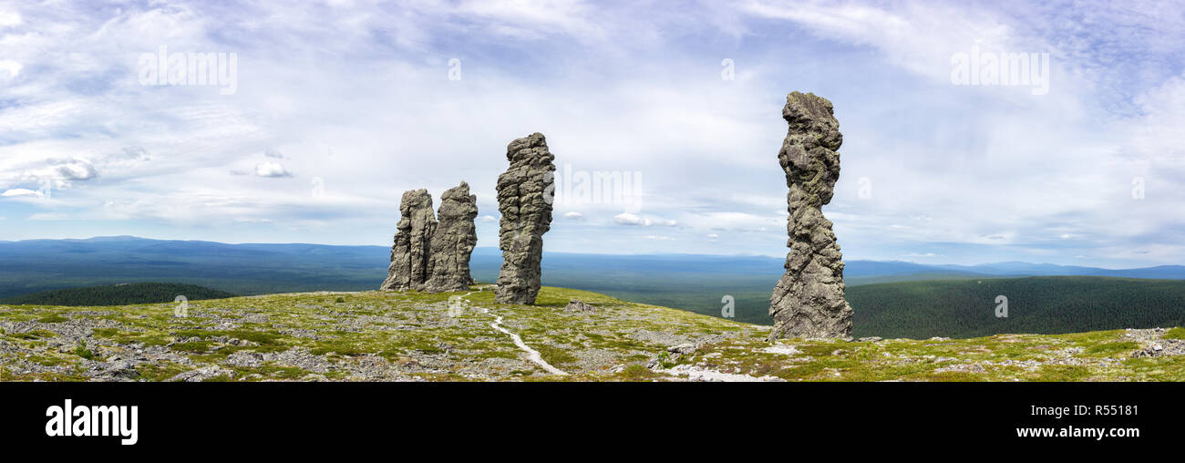 Manpupuner rock formations hi-res stock photography and images - Alamy