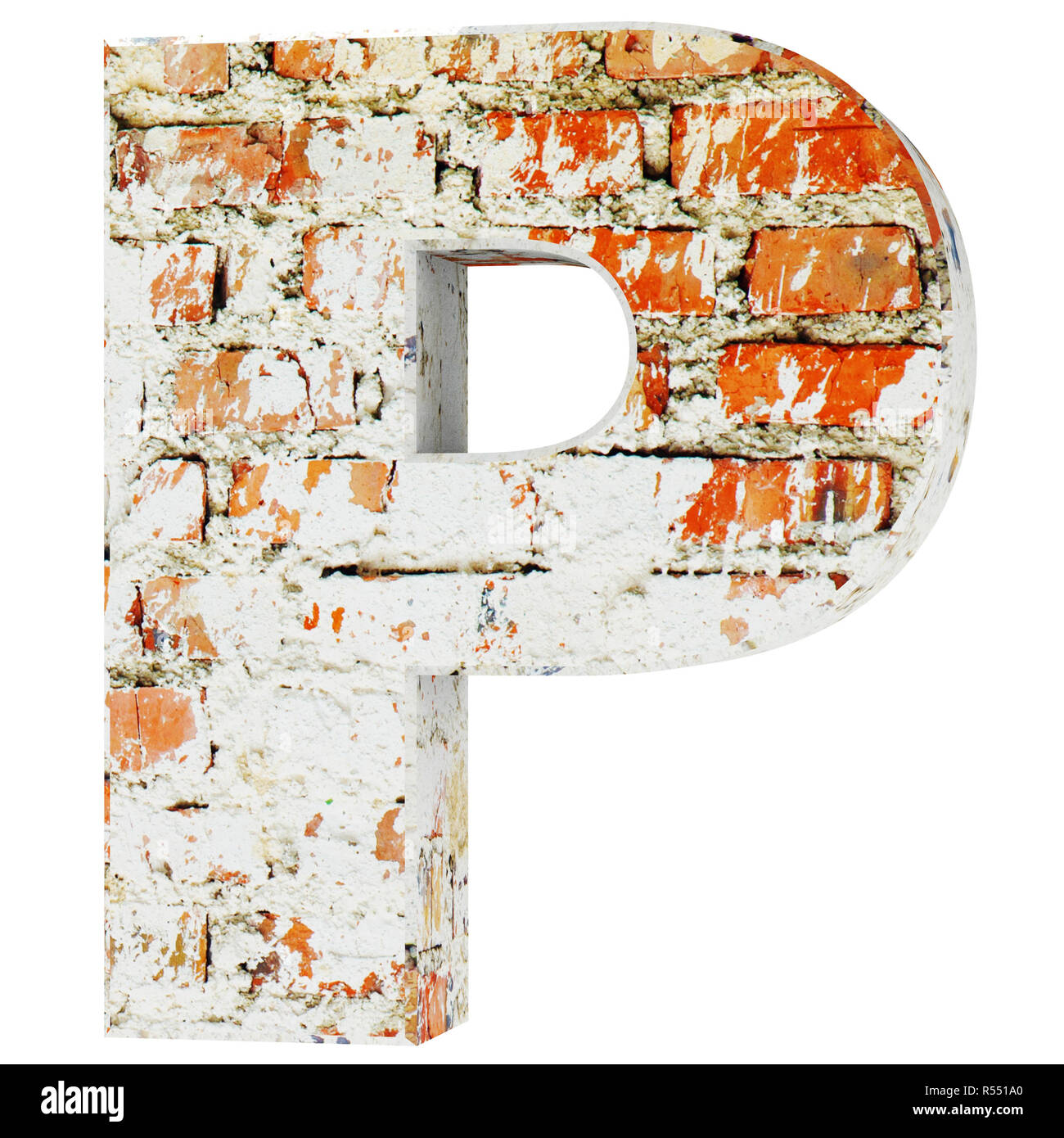 P letter bricks hi-res stock photography and images - Alamy