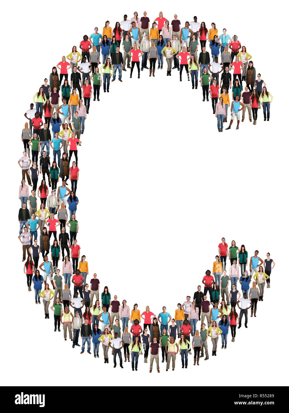 letter c alphabet people people people group people group Stock Photo ...