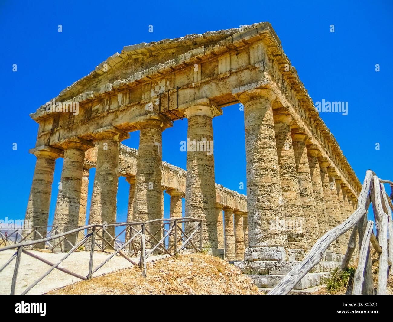 Ancient greek temple of Segesta, Sicily Stock Photo - Alamy