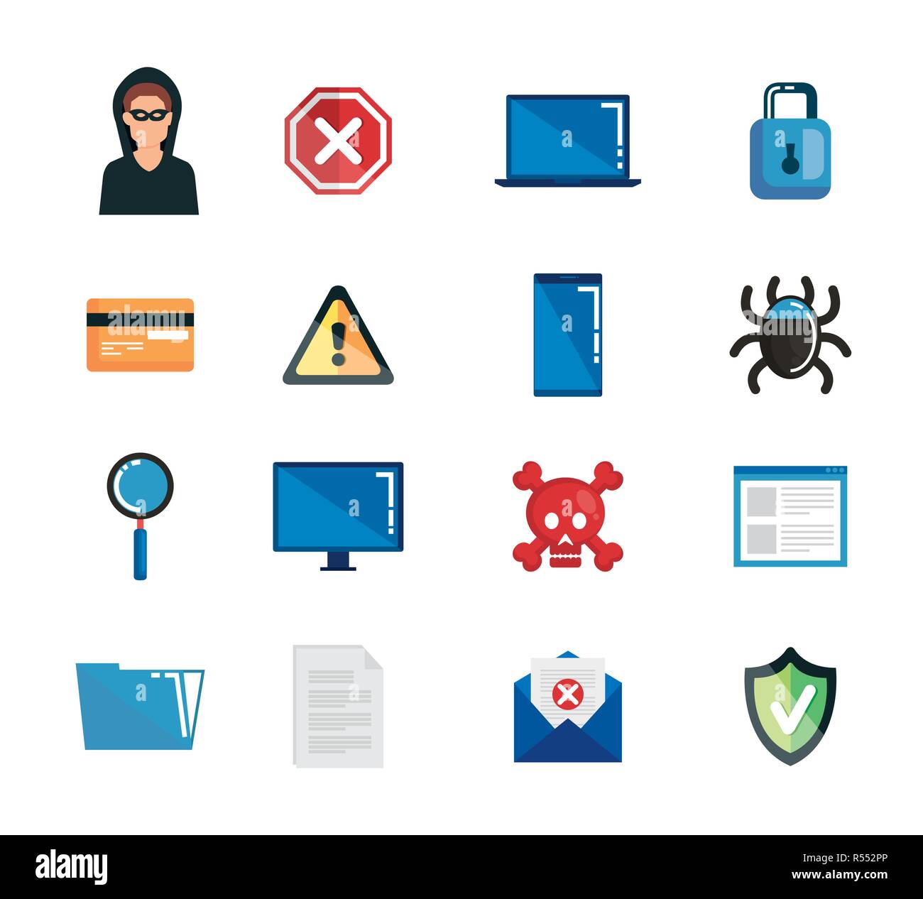 data center security icons vector illustration design Stock Vector ...