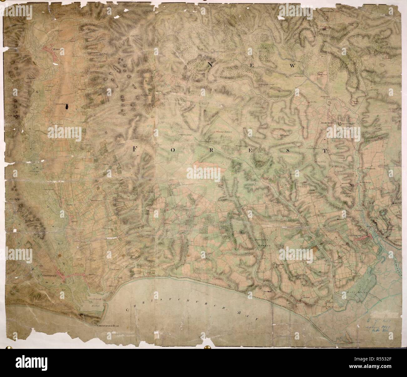 Map of lymington hi-res stock photography and images - Alamy
