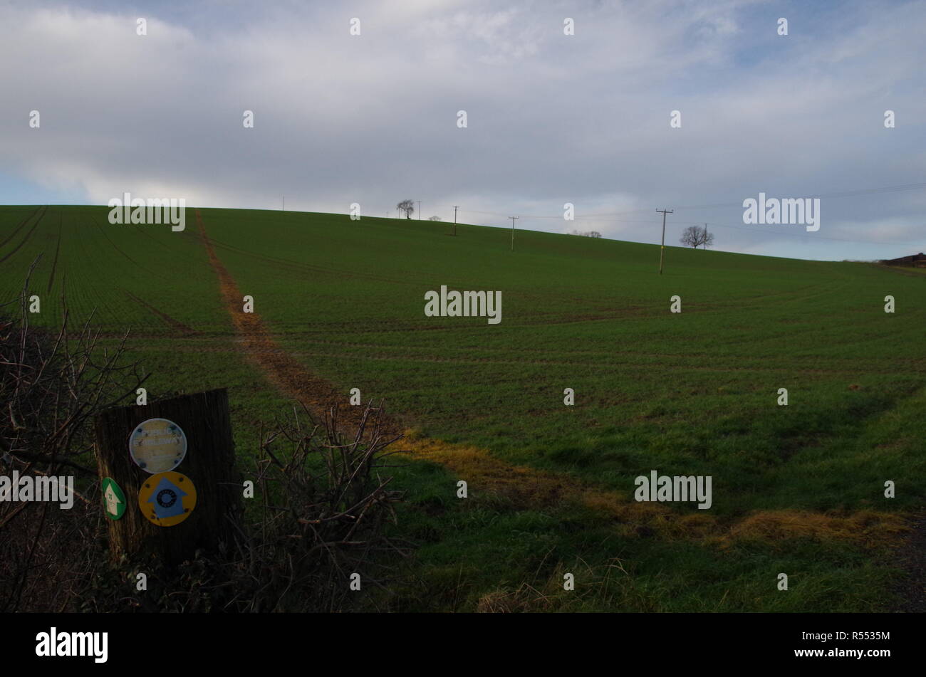 The Macmillan Way. Long-distance trail. England. UK Stock Photo - Alamy