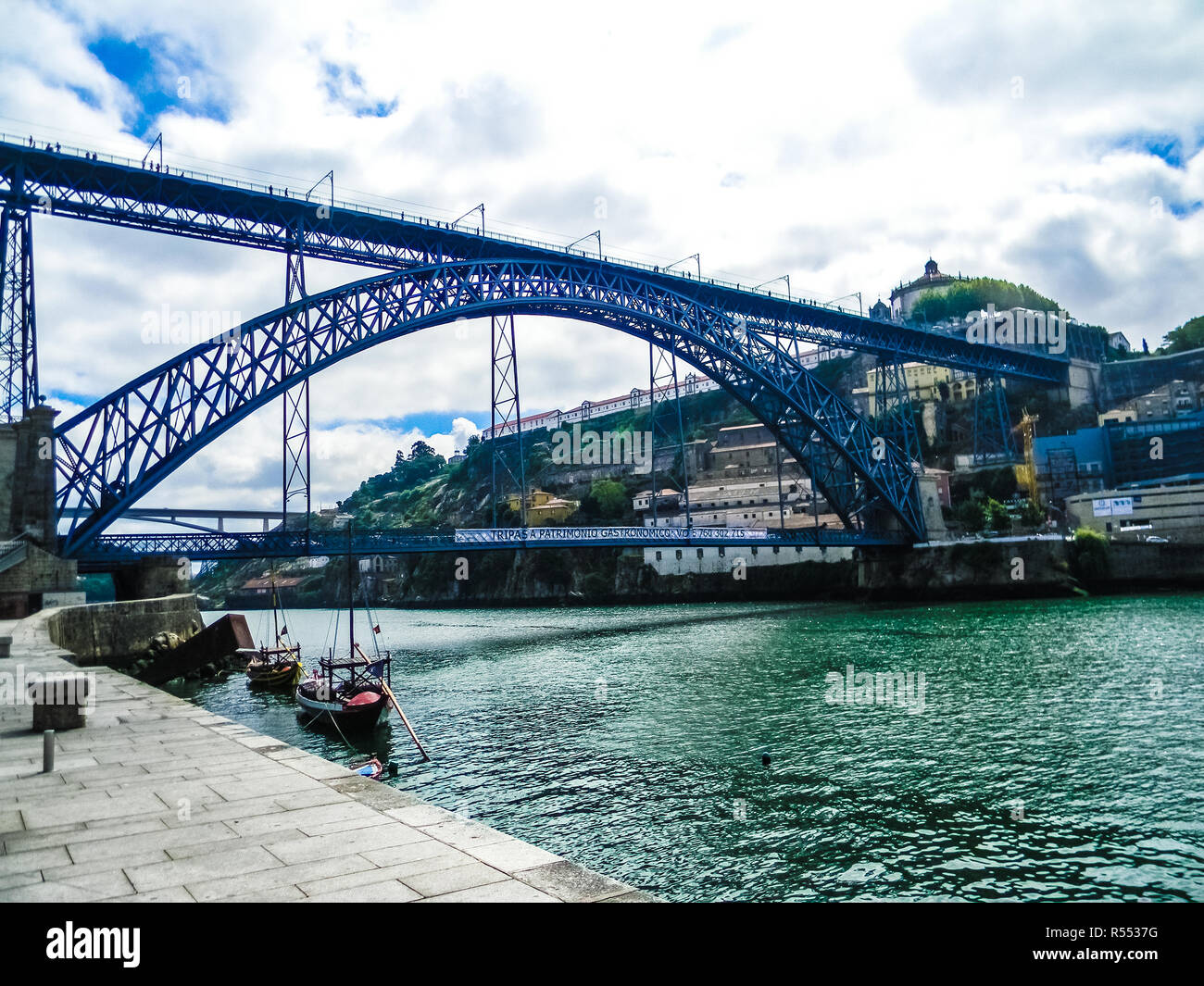 Iron bridge of Porto, Portugal Stock Photo - Alamy