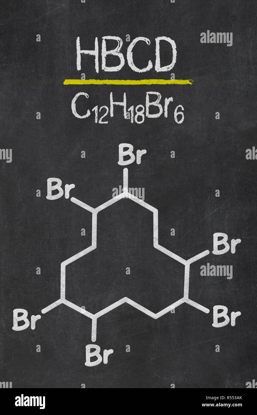 slate with the chemical formula of hbcd Stock Photo - Alamy