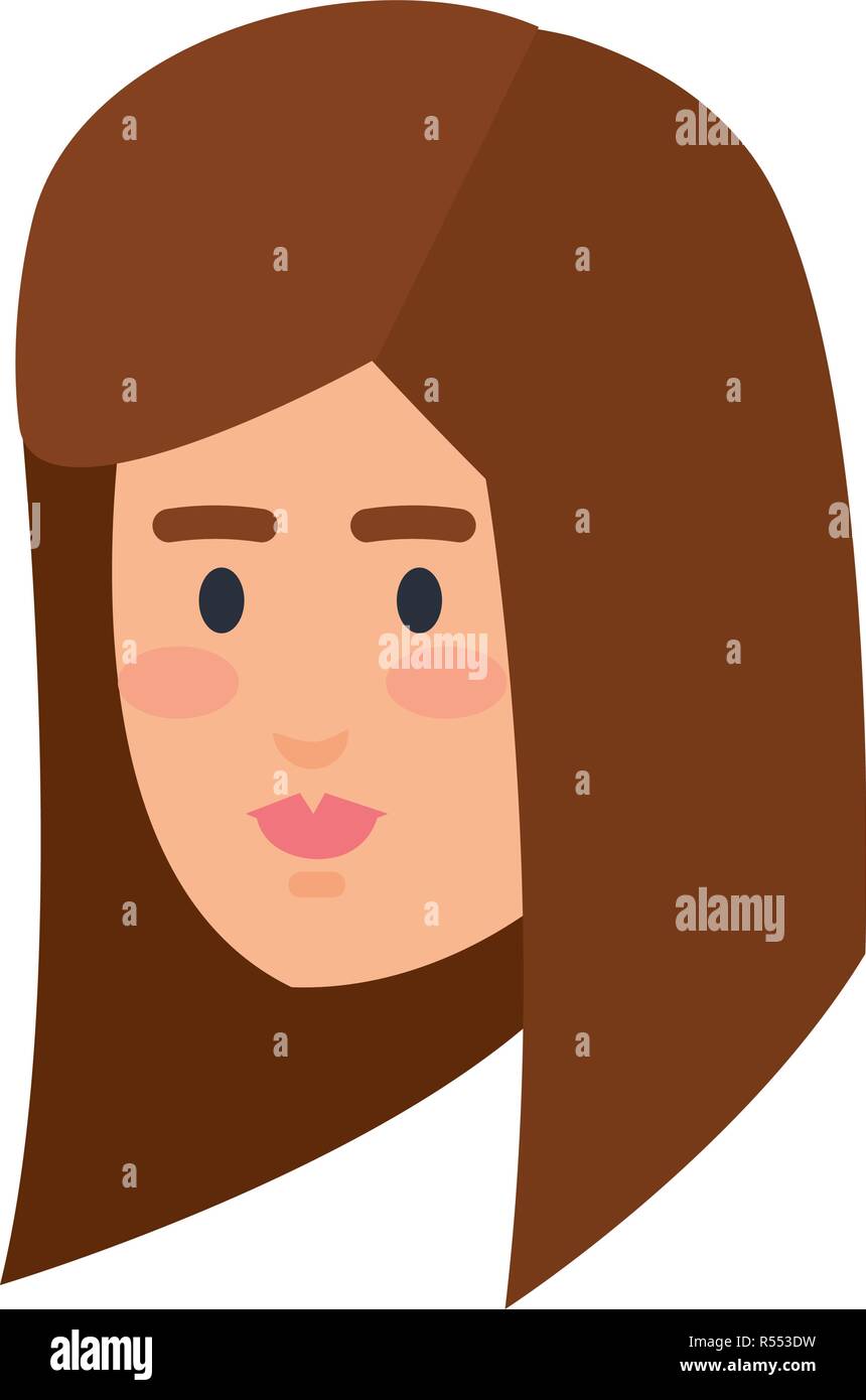 beautiful woman head avatar character Stock Vector Image & Art - Alamy