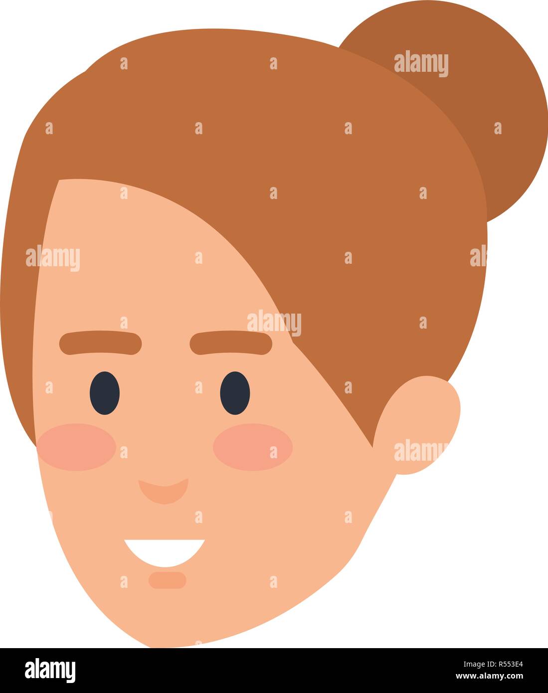 beautiful woman head avatar character Stock Vector Image & Art - Alamy