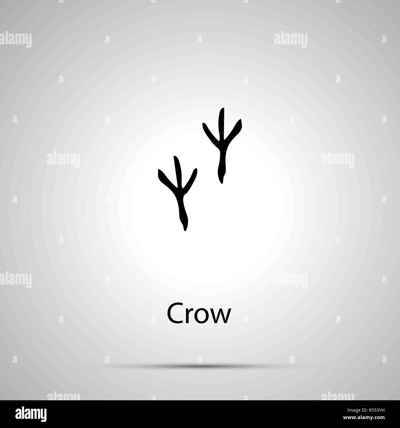 Crow footprints Stock Vector Images - Alamy