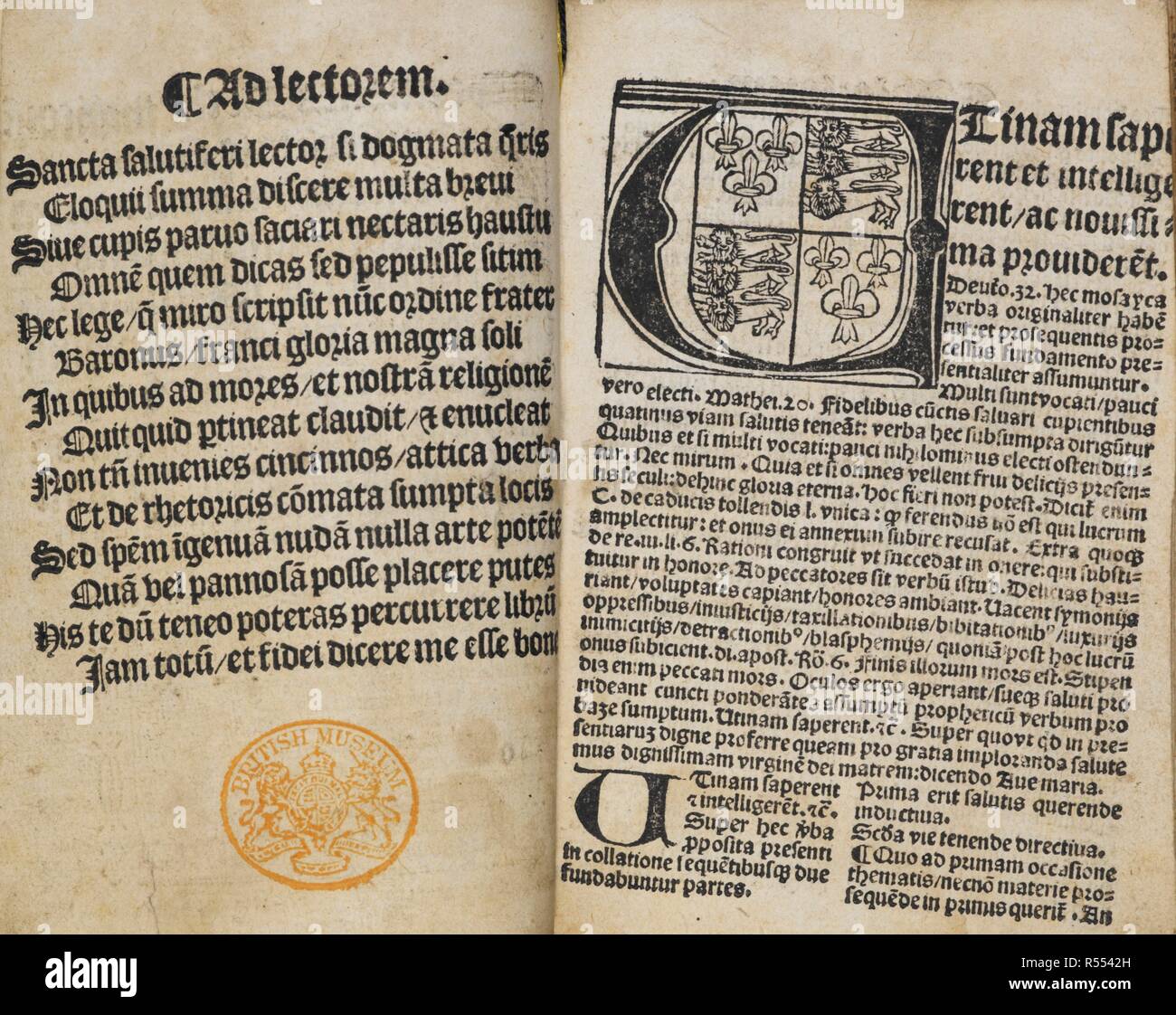 'Tractatulus de regimine seu caritate principum'. Double page of text ...