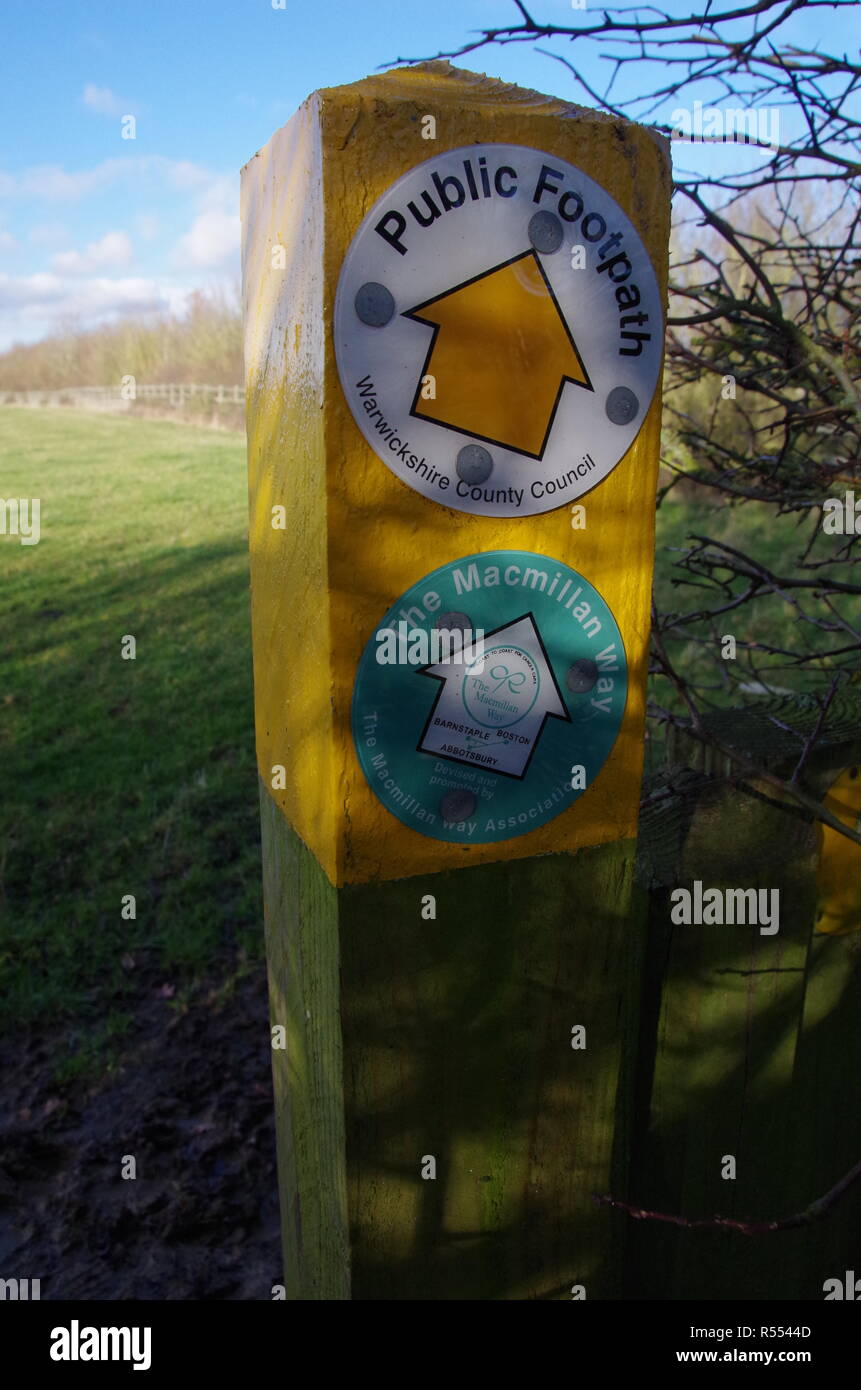 The Macmillan Way. Long-distance trail. England. UK Stock Photo - Alamy