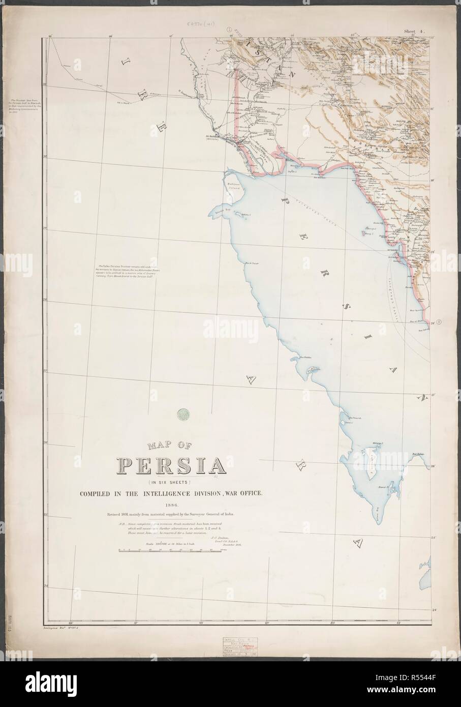 Persia. Map of Persia ... Compiled in the Intelligence Div. [London ...