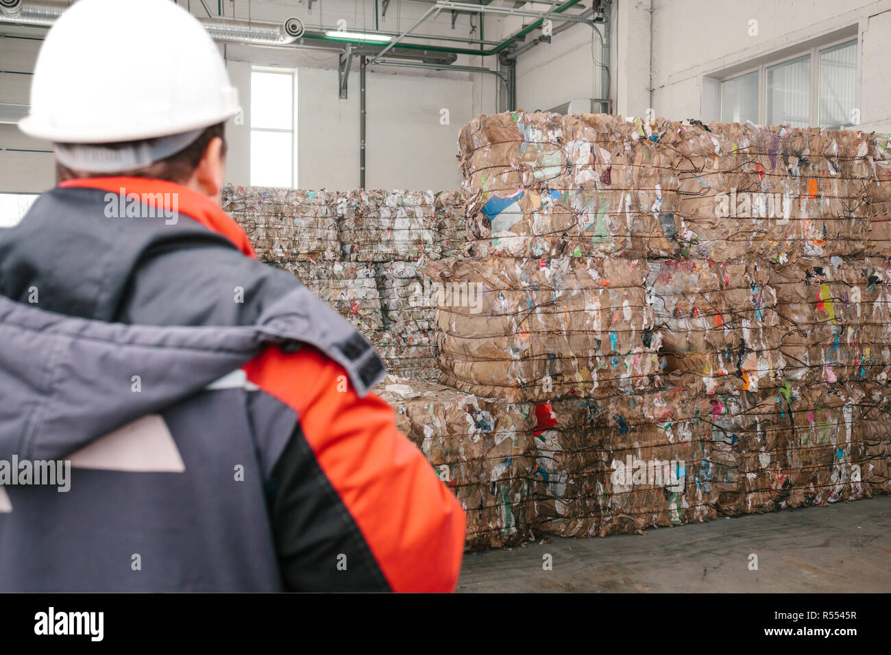 Waste processing plant. Technological process for acceptance, storage ...