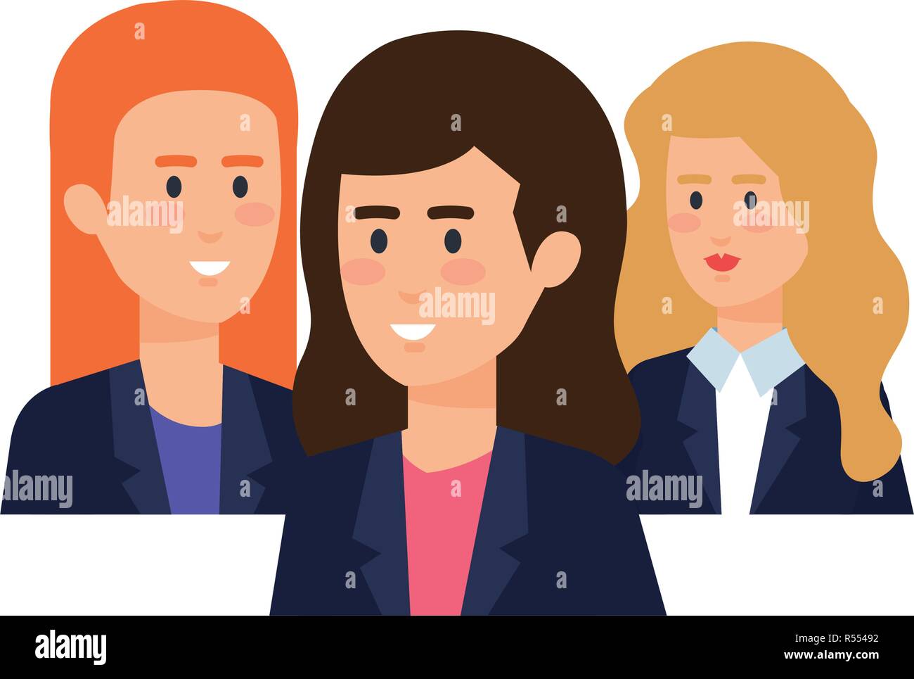elegant businesswomen avatars characters Stock Vector Image & Art - Alamy