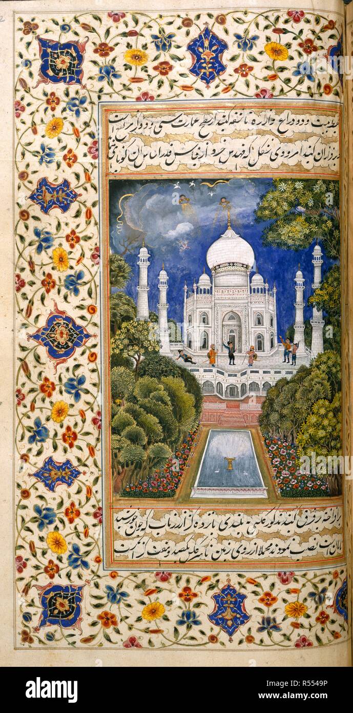 The Taj Mahal. 'Amal-i Salih. India, 18th century. The Taj Mahal with ...