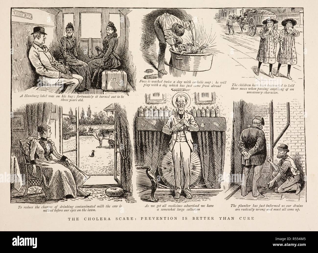 'The cholera scare : prevention is better than cure'. . The Graphic ...