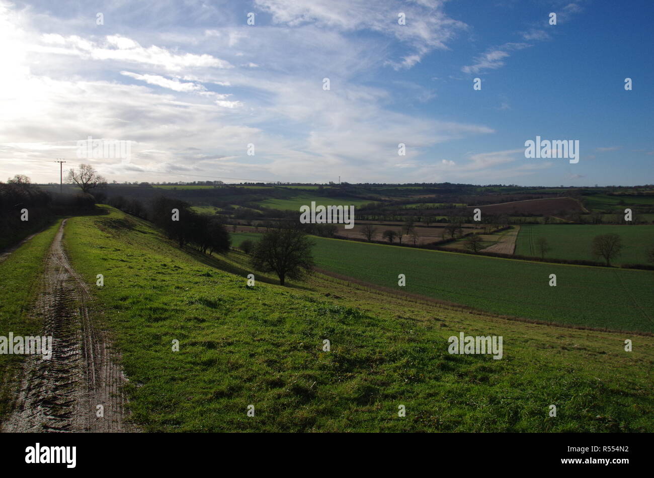 The Macmillan Way. Long-distance trail. England. UK Stock Photo - Alamy