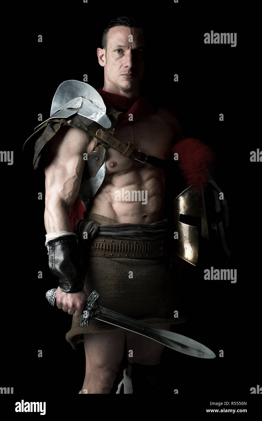Ancient soldier or Gladiator Stock Photo - Alamy