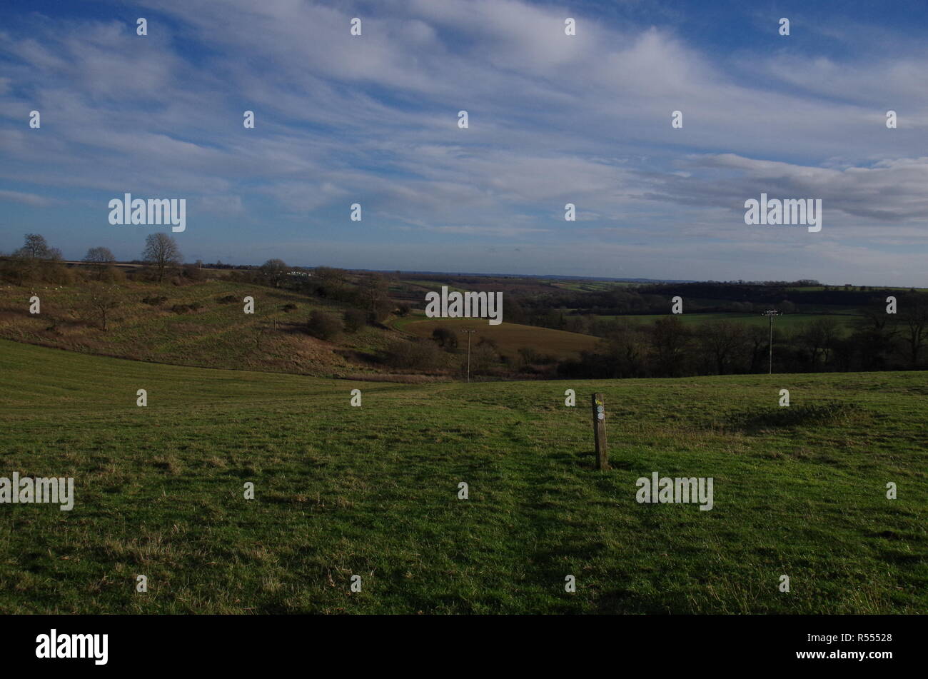 The Macmillan Way. Long-distance trail. England. UK Stock Photo - Alamy