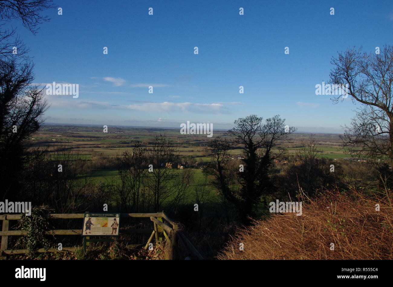 Edgehill site of Battle of Edgehill. The Macmillan Way. Long-distance ...