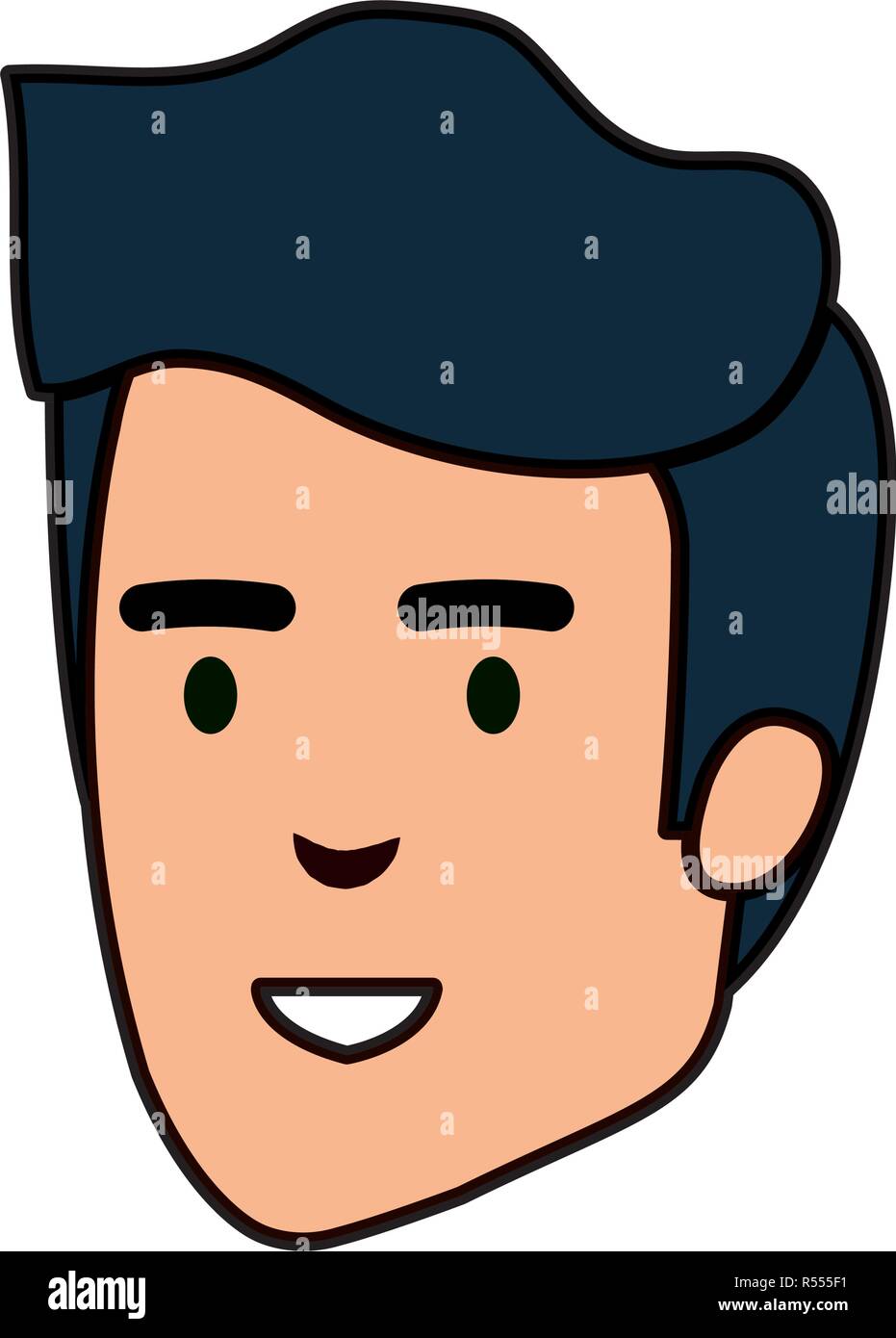 young man head avatar character Stock Vector Image & Art - Alamy