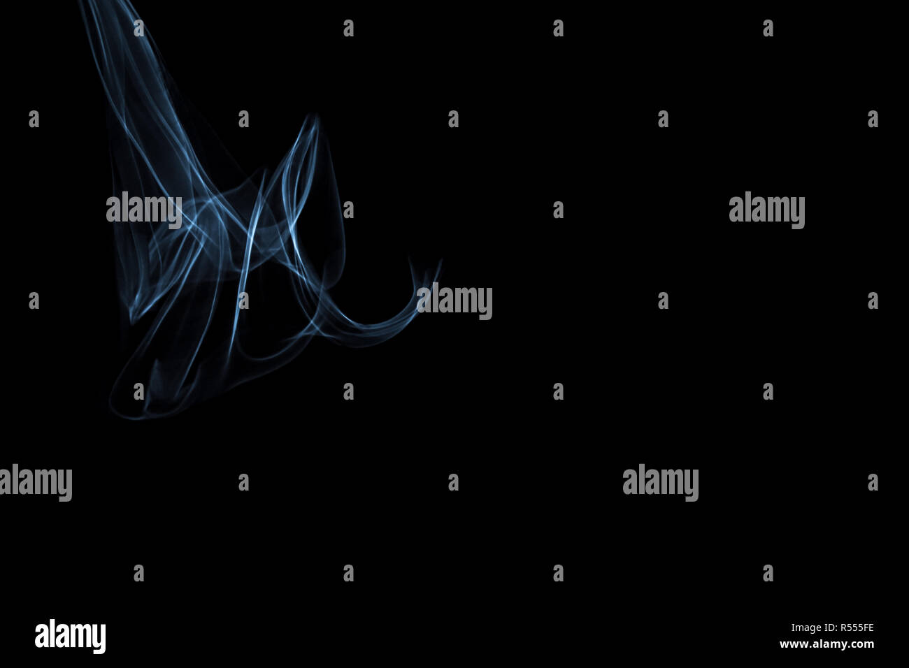 Glowing abstract curved light blue and white lines Stock Photo - Alamy