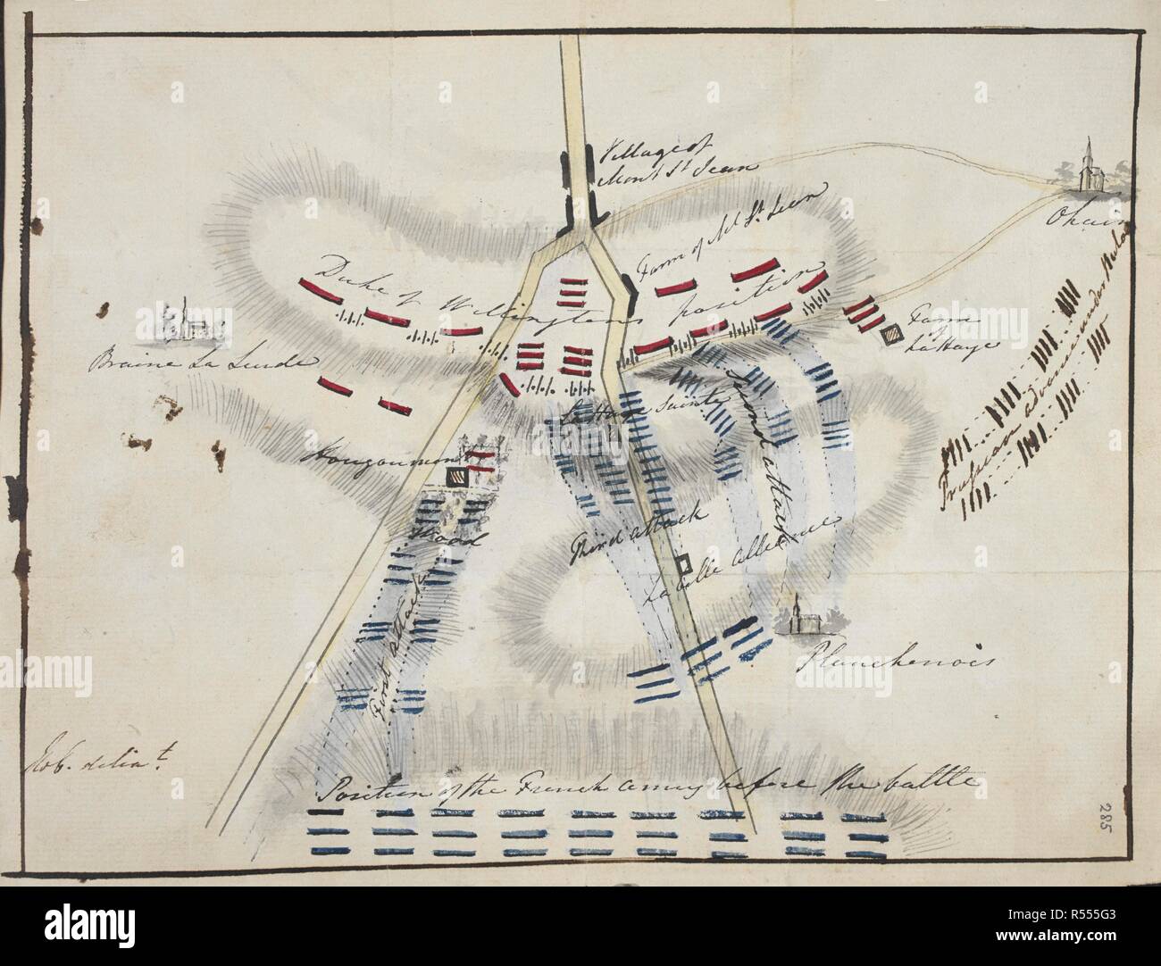 Plan of the Battle of Waterloo: 1815. Plan of the Battle of Waterloo ...