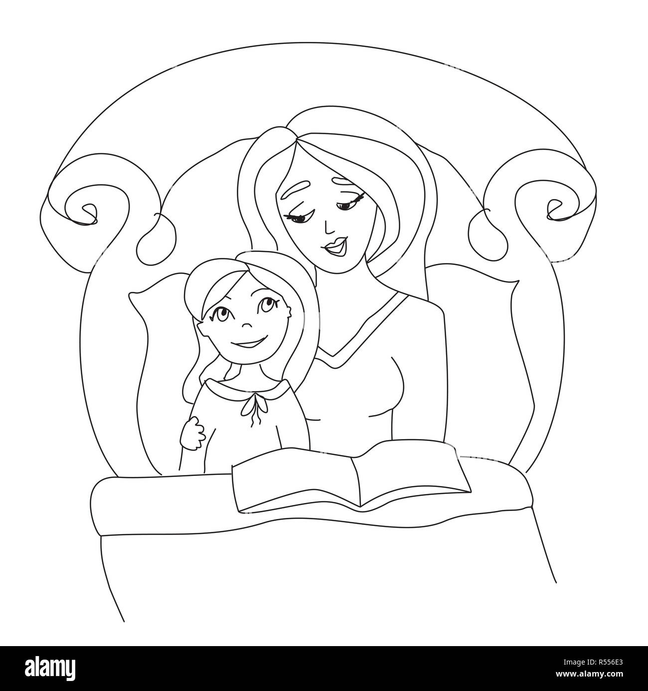 Doodle kid reading book hi-res stock photography and images - Alamy