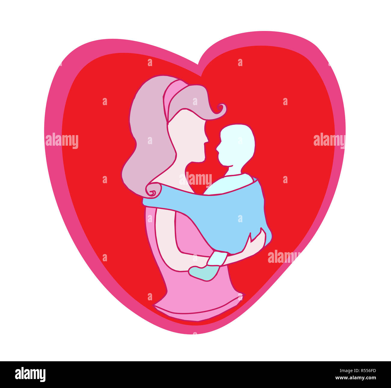 Vector icon image mother Cut Out Stock Images & Pictures - Alamy