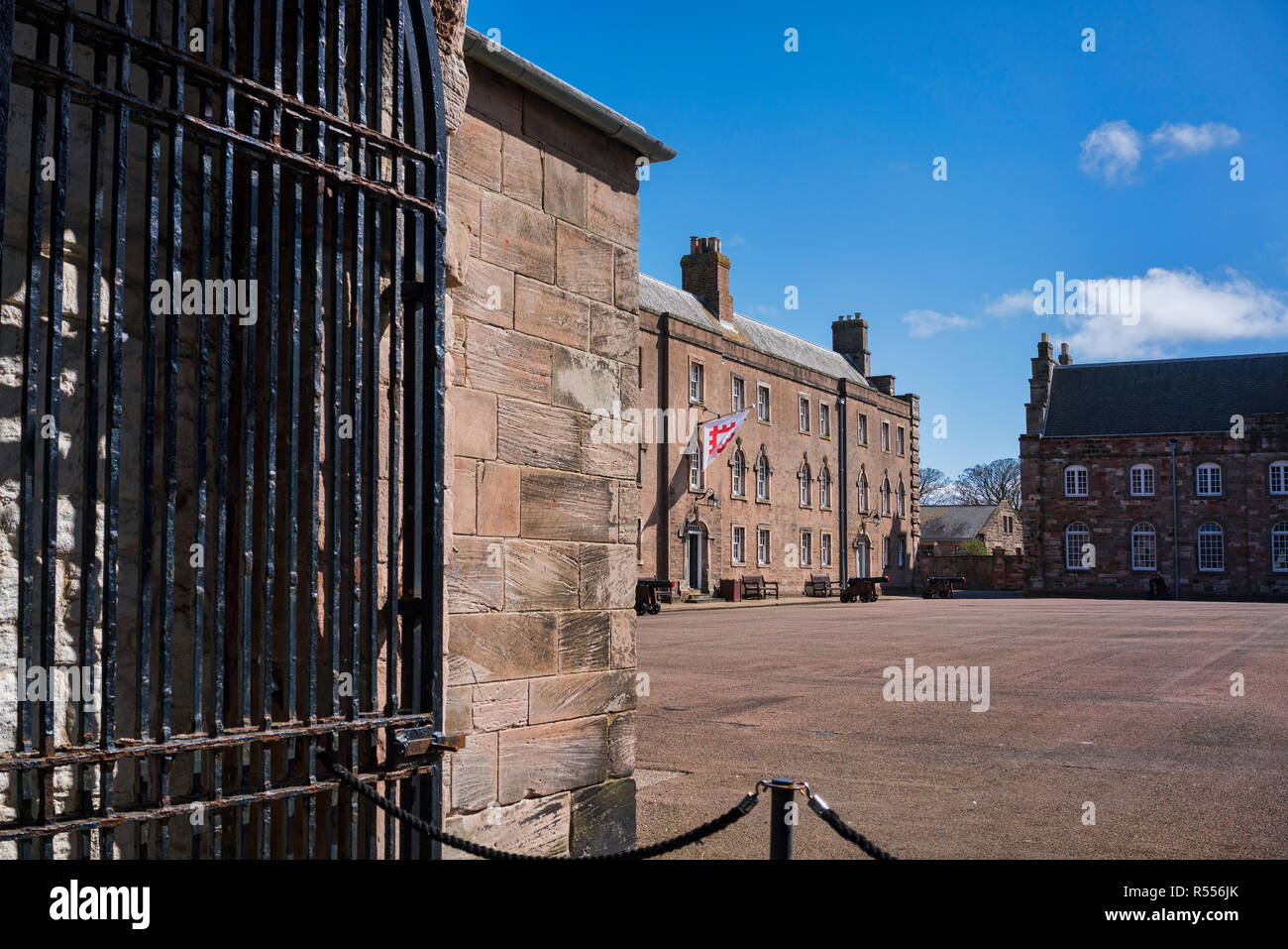 Berwick upon Tweed , barracks square, North Northumberland, England, UK ...