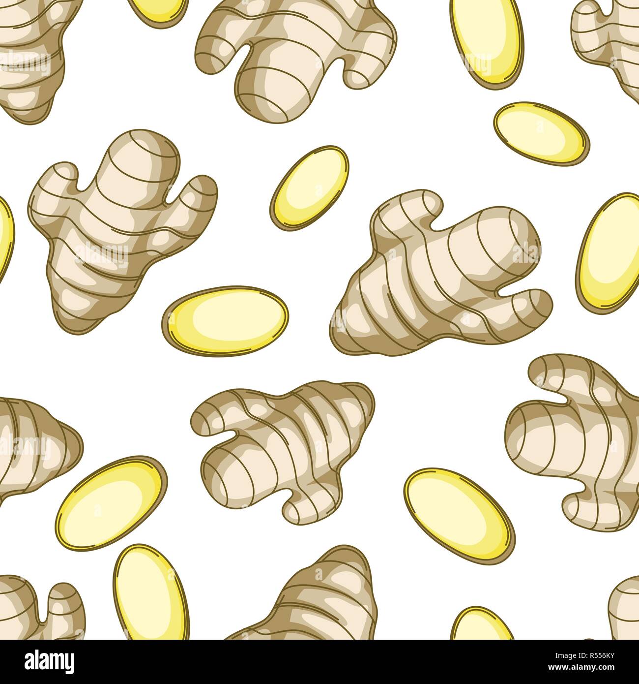 Seamless pattern with ginger Stock Vector Image & Art - Alamy
