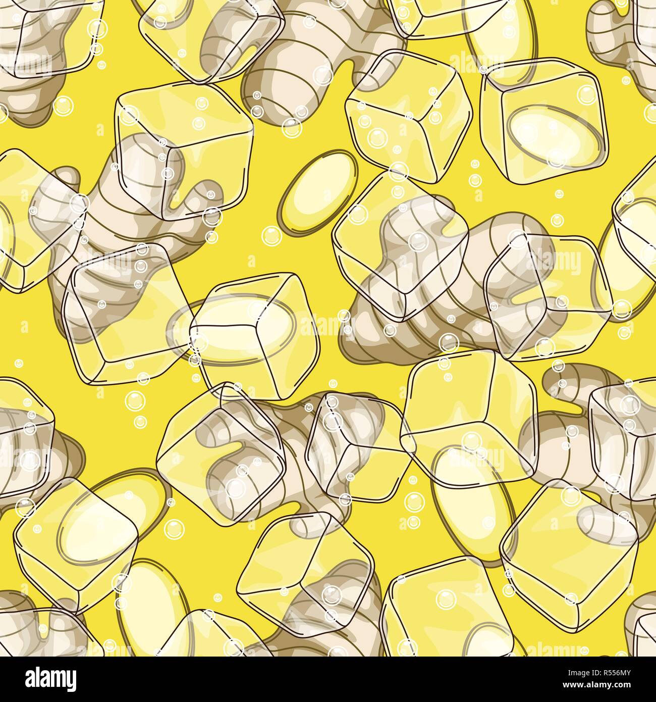 Seamless pattern with ginger Stock Vector Image & Art - Alamy