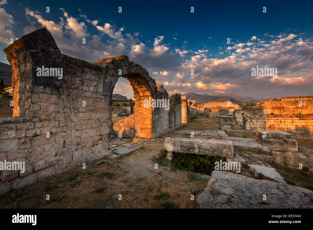 Ruins of Ancient Roman Salona (Solin) near Split, Dalamatia, Croatia ...