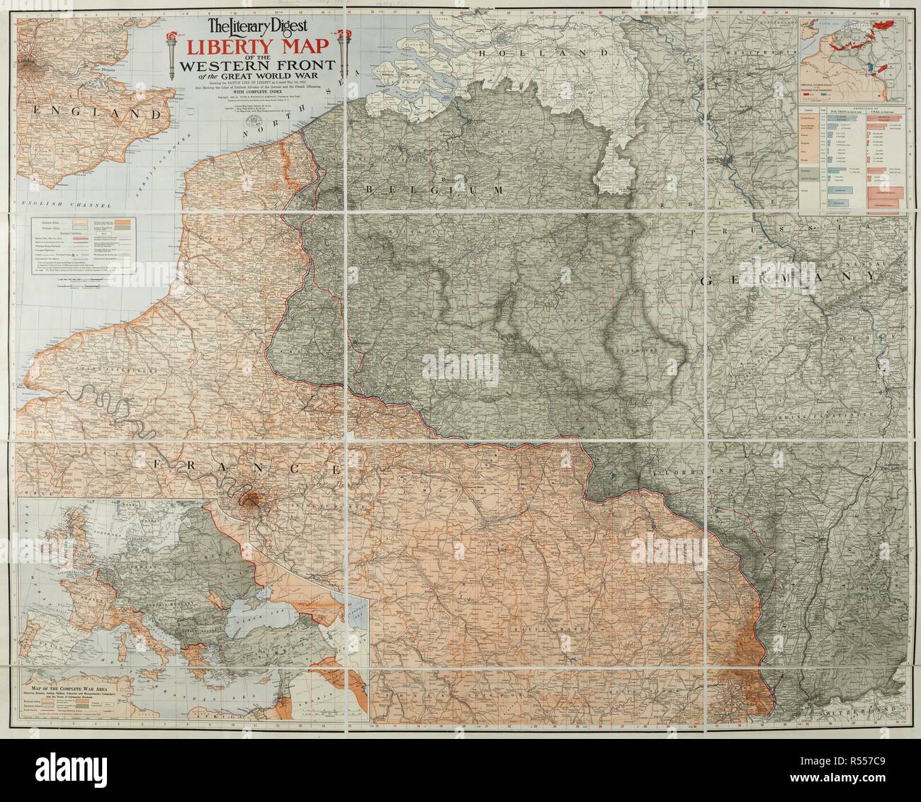 Western Front World War 1 Map