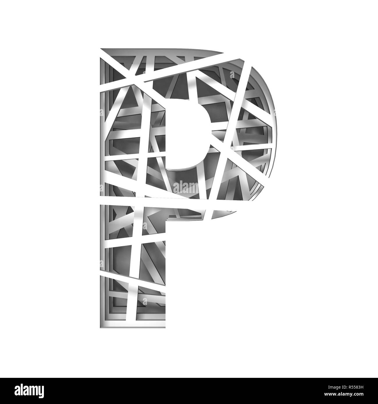 Paper cut out font letter hi-res stock photography and images - Alamy