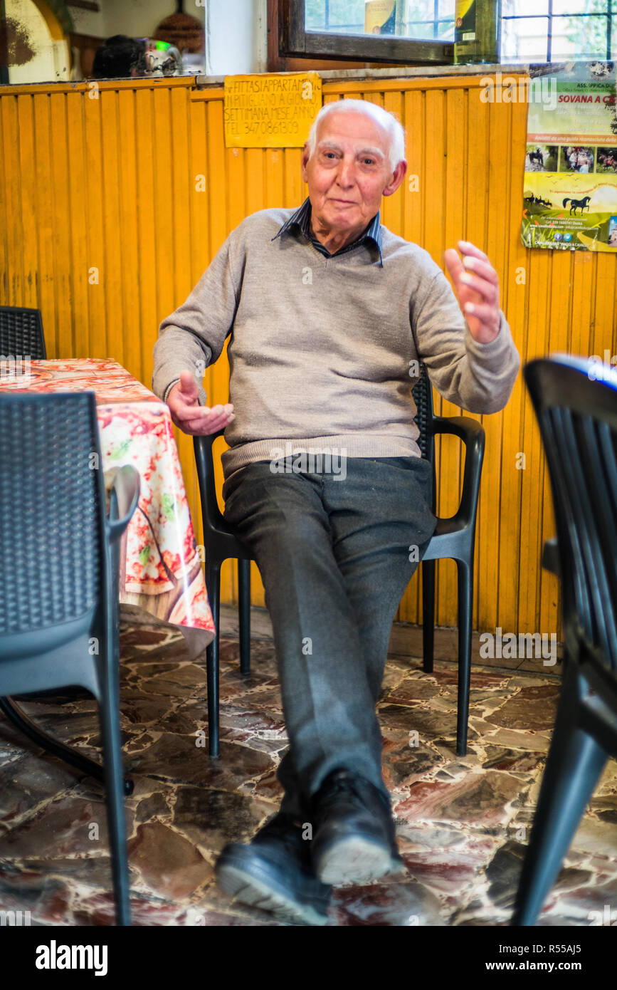 Old Italian Man Cafe