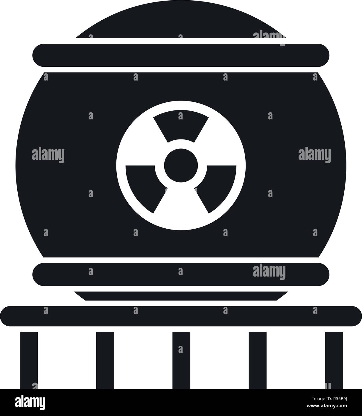 Nuclear energy icon. Simple illustration of nuclear energy vector icon ...