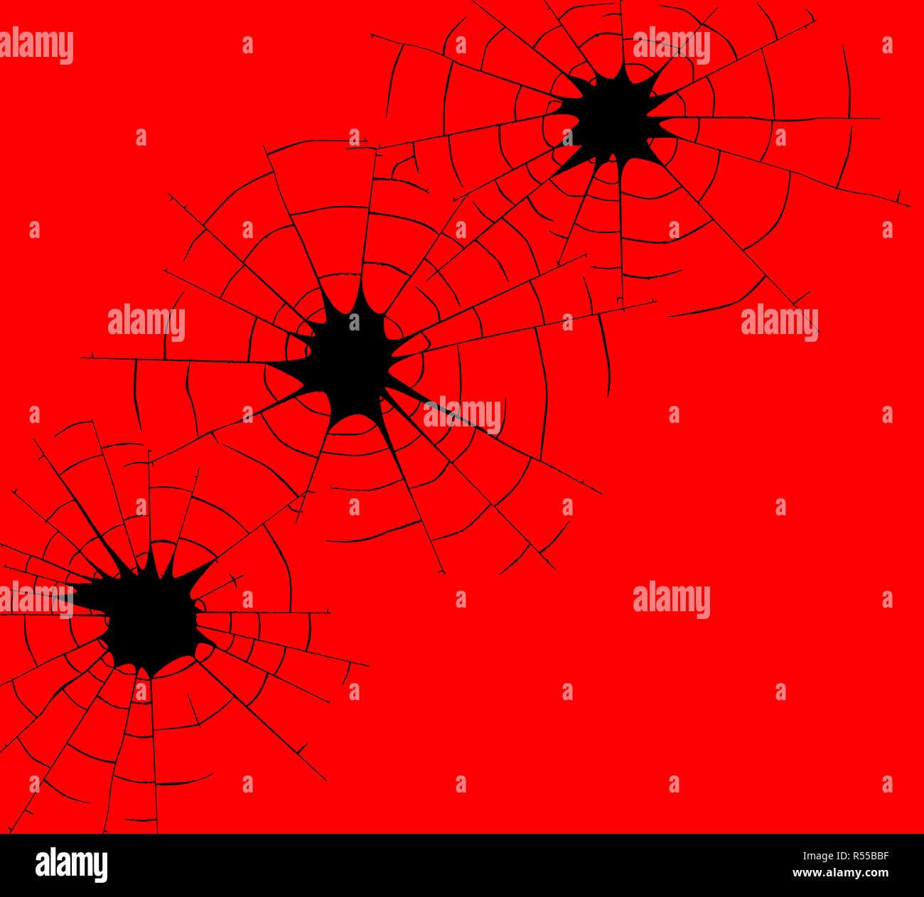 Red Bullet Holes Stock Photo - Alamy